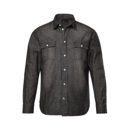 JP1880 Button Up Shirt male Black size 7XL