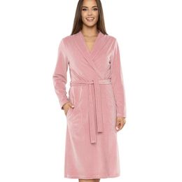 Vivisence Long Bathrobe '5022' female Pink size 2XL