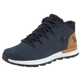 Timberland Schn&uuml;rboots 'Sprint Trekker' Herren Gr&ouml;&szlig;e 47.5 dunkelblau / gelb / schwarz