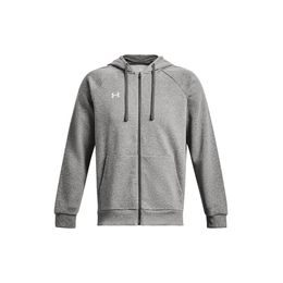 Under Armour Sportsweatjacke 'Rival' Herren Größe 4XL grau / weiß