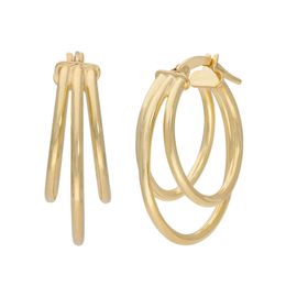 WITT Damen Creole, Gelbgold 375, Größe 0