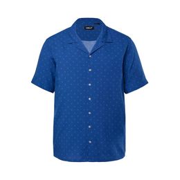 Men Plus Button Up Shirt male Blue size 6XL