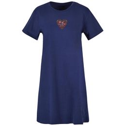 F4NT4STIC Dress 'Flower Heart Bestickt' female Blue size S