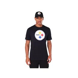 New Era Shirt 'NFL Pittsburgh Steelers Logo' Herren Größe S navy / zitronengelb / schwarz / naturweiß
