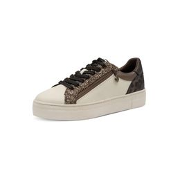 Tamaris Sneaker Damen Größe 42 hellbeige / dunkelbraun / bronze
