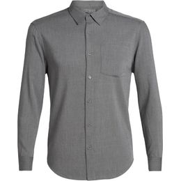Icebreaker Athletic Button Up Shirt 'Steveston' male Grey size 52