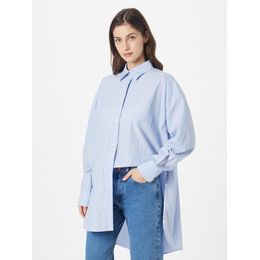 WEEKDAY Bluse Damen Größe S hellblau / weiß