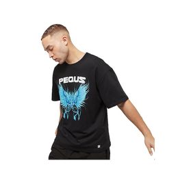 PEQUS Shirt 'Blue Graphic' male Black size S