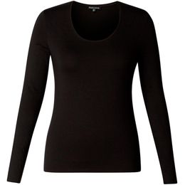 Base Level Curvy Shirt female Black size 48