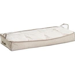 Aufbewahrungstasche zeller PRESENT "Stripes", beige (natur), B:46cm H:15cm T:104cm, Polypropylen, Taschen, Vlies, beige