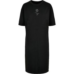 Merchcode Kleid 'Rose' Damen Gr&ouml;&szlig;e 46 schwarz / wei&szlig; Winterkleid