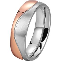 DOOSTI Ring Damen Gr&ouml;&szlig;e 58 rosegold / silber
