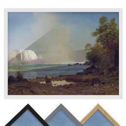 Bilderwelten Bild mit Rahmen - Querformat Albert Bierstadt - Niagaraf&auml;lle