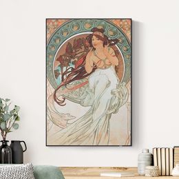 Akustik-Wechselbild Alfons Mucha - Vier K&uuml;nste - Die Musik