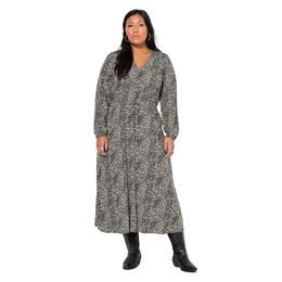 Studio Untold Kleid Damen Gr&ouml;&szlig;e 42/44 braun / schwarz / wei&szlig; Winterkleid
