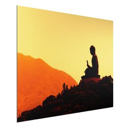 Bilderwelten Alu-Dibond Outdoor Bild Resting Buddha