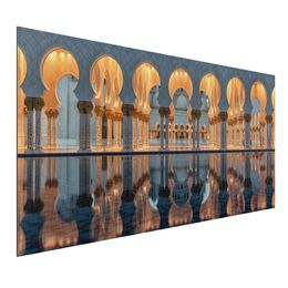 Bilderwelten Alu-Dibond Outdoor Bild Reflexionen in der Moschee
