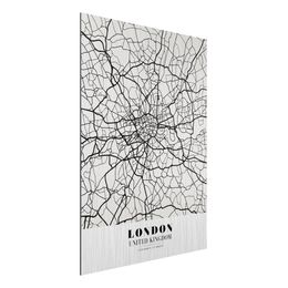 Bilderwelten Alu-Dibond Outdoor Bild Stadtplan London - Klassik