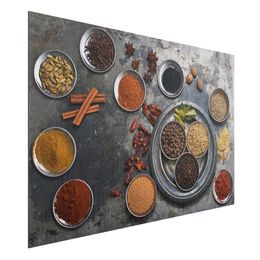 Bilderwelten Alu-Dibond Outdoor Bild Shabby Gew&uuml;rzplatte