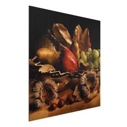Bilderwelten Alu-Dibond Outdoor Bild Stillleben im Herbst