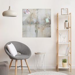 Bilderwelten Glasbild originell Abstrakt grau Glas Wandbild - Essenz I - Deko Wohnzimmer Schlafzimmer