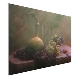 Bilderwelten Alu-Dibond Outdoor Bild Stillleben mit Fr&uuml;chten