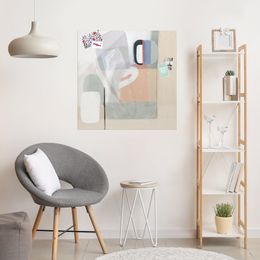 Bilderwelten Glasbild originell Abstrakt pastell Glas Wandbild - Multiform I - Deko Wohnzimmer Schlafzimmer