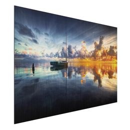 Bilderwelten Alu-Dibond Outdoor Bild Time For Reflection