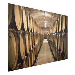 Bilderwelten Alu-Dibond Outdoor Bild Weinkeller