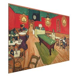 Bilderwelten Alu Dibond Outdoor Bild originell einzigartig modern wetterfest - Vincent van Gogh - Das Nachtcaf&eacute; in Arles - Deko Wohnzimmer Schlafzimmer