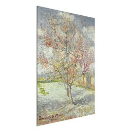 Bilderwelten Alu-Dibond Outdoor Bild Vincent van Gogh - Bl&uuml;hende Pfirsichb&auml;ume