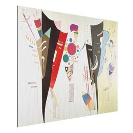 Bilderwelten Alu Dibond Outdoor Bild originell einzigartig Abstrakt wetterfest - Wassily Kandinsky - Wechselseitiger Gleichklang - Deko Wohnzimmer Schlafzimmer