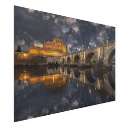Bilderwelten Alu-Dibond Outdoor Bild Ponte Sant'Angelo in Rom