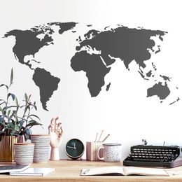 Bilderwelten Wandtattoo Weltkarte modern selbstklebend Wandaufkleber - Weltkarte - Karten Wohnzimmer Schlafzimmer