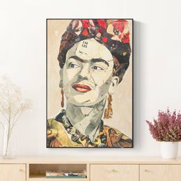 Bilderwelten Akustik-Wechselbild Frida Kahlo - Collage No.2
