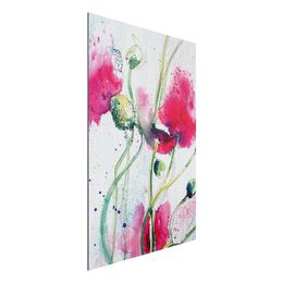 Bilderwelten Alu-Dibond Outdoor Bild Painted Poppies