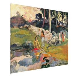 Bilderwelten Alu-Dibond Outdoor Bild Paul Gauguin - Flussufer