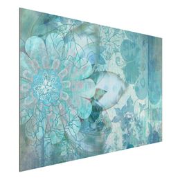 Bilderwelten Alu-Dibond Outdoor Bild Winterblumen