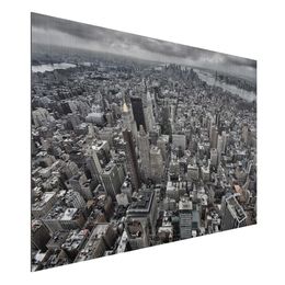 Bilderwelten Alu-Dibond Outdoor Bild Blick &uuml;ber Manhattan
