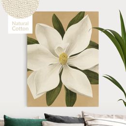 Bilderwelten Leinwandbild Magnolie auf Gold I