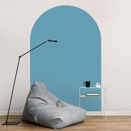 Bilderwelten Rundbogen Tapete Meerblau - Schlafzimmer Wohnzimmer - hinterm Bett - halbrund rund - selbstklebend Fototapete