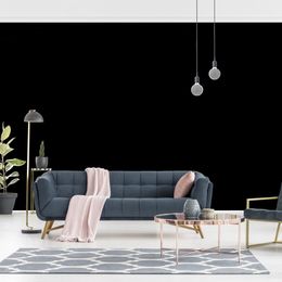 Bilderwelten Fototapete Vliestapete Unifarben Wandtapete einzigartig - Colour Black - Deko Wohnzimmer Schlafzimmer
