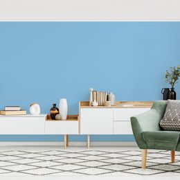 Bilderwelten Fototapete Vliestapete Unifarben Wandtapete einzigartig - Colour Light Blue - Deko Wohnzimmer Schlafzimmer