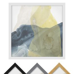 Bilderwelten Bild mit Rahmen - Quadrat Ozean und W&uuml;ste III