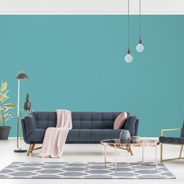 Bilderwelten Fototapete Vliestapete Unifarben Wandtapete einzigartig - Colour T&uuml;rkis - Deko Wohnzimmer Schlafzimmer