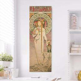 Bilderwelten Leinwandbild - Hochformat Alfons Mucha - Werbeplakat f&uuml;r La Trappistine