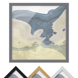 Bilderwelten Bild mit Rahmen - Quadrat Ozean und W&uuml;ste II