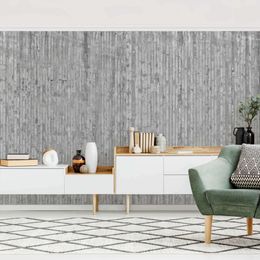 Bilderwelten Mustertapete Betonoptik Tapete mit Streifen