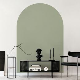 Bilderwelten Rundbogen Tapete Lovely Lime - Schlafzimmer Wohnzimmer - hinterm Bett - halbrund rund - selbstklebend Fototapete