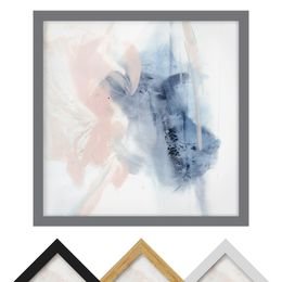 Bilderwelten Bild mit Rahmen - Quadrat Indigo & Rouge II